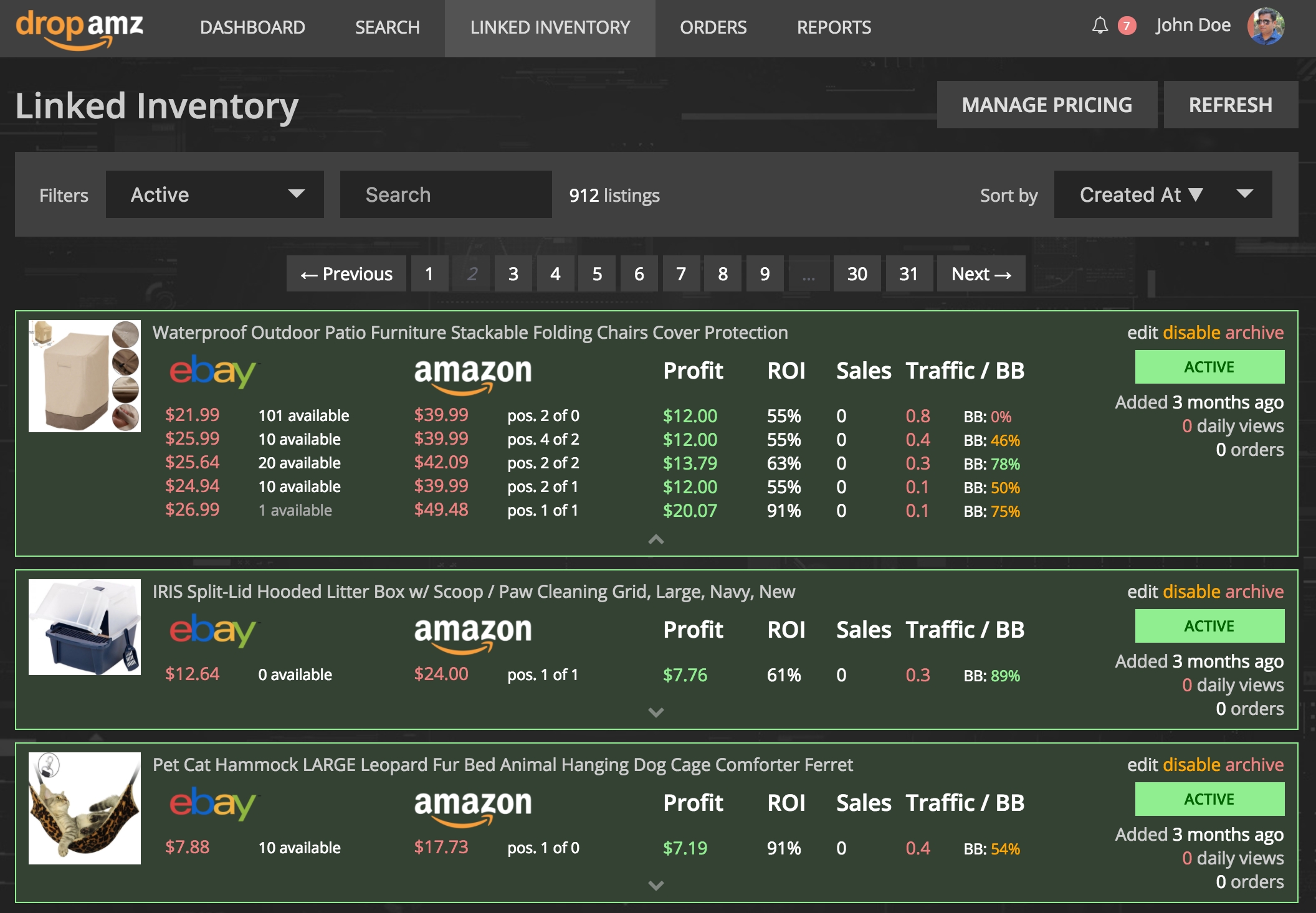 Amazon Traffic Statistics | Help & Support